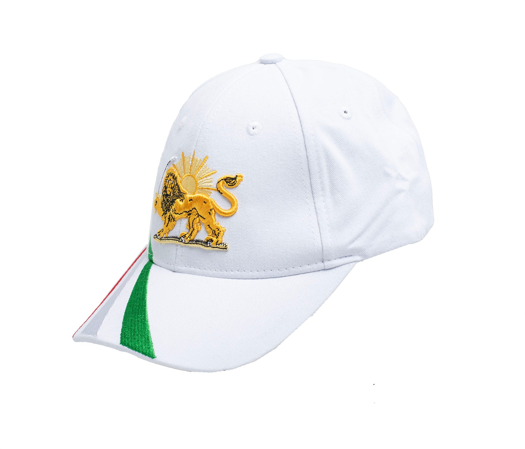 Baseball Cap Hat Flag shir & khorshid white color | TVMAL.COM